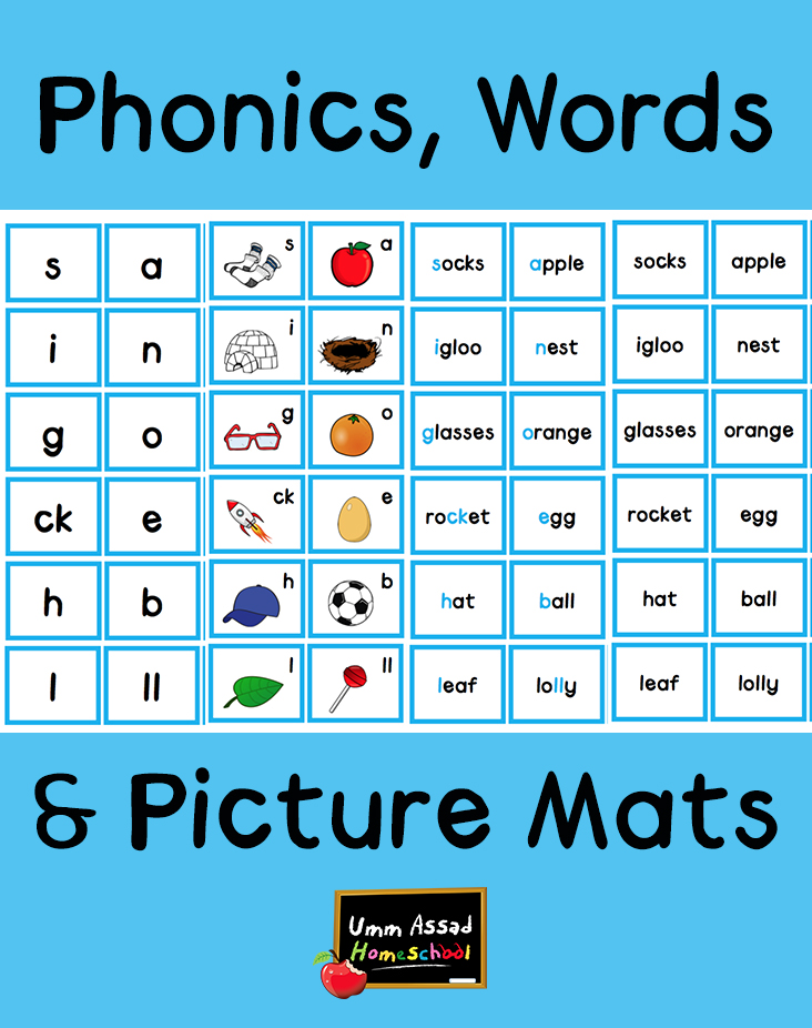 Phonics, Words & Pictures Mats – Umm Assad Home School